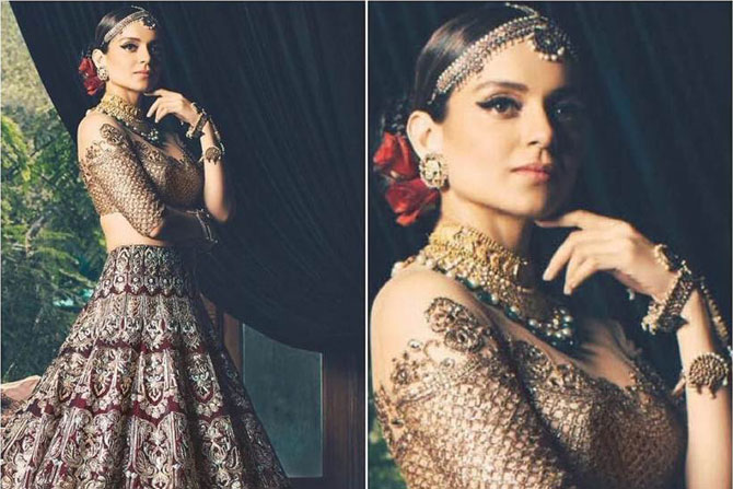 Kangana Ranaut Turns A Modern Day Maharani For Manish Malhotra - Latest ...