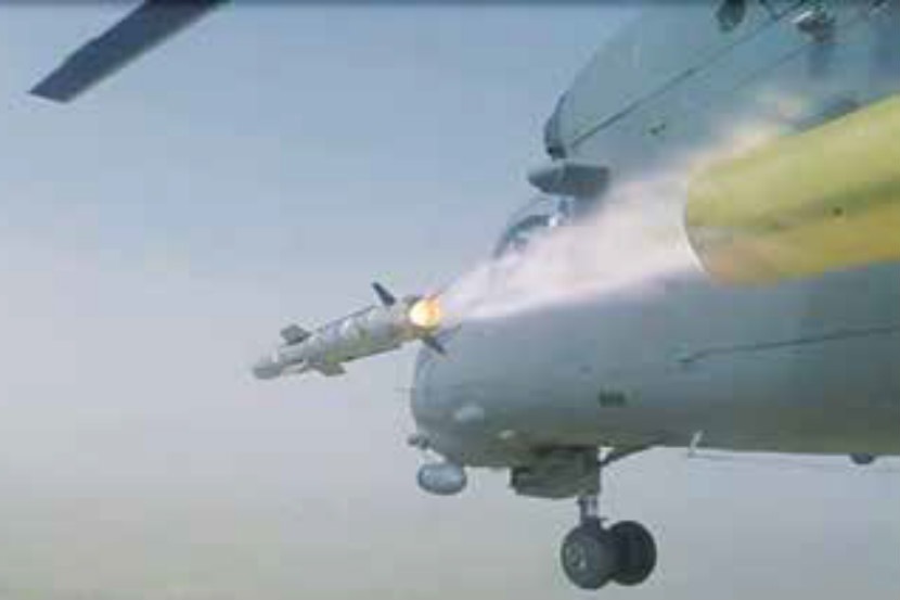 हवाई दलाच्या MI-35 हेलिकॉप्टरवरुन SANT क्षेपणास्त्राची यशस्वी चाचणी ...