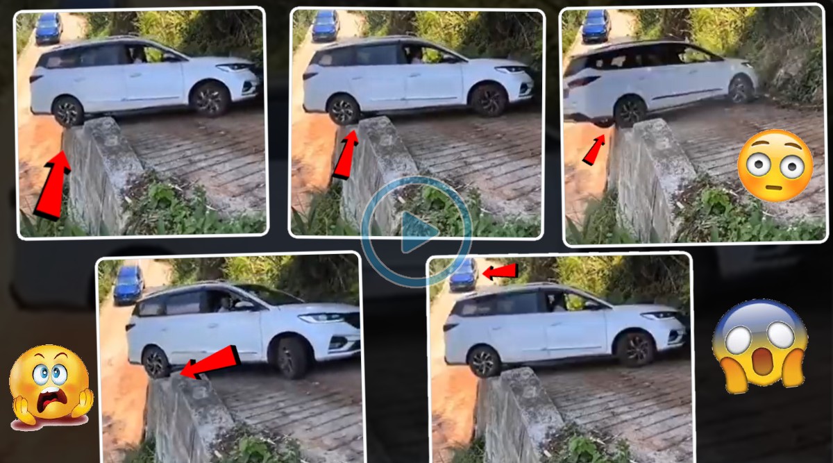 अरुंद उतारावर जागच्या जागी गाडी वळवण्याचा प्रयत्न अन्...; २ कोटी Views, ६१ हजार Shares असलेला ...