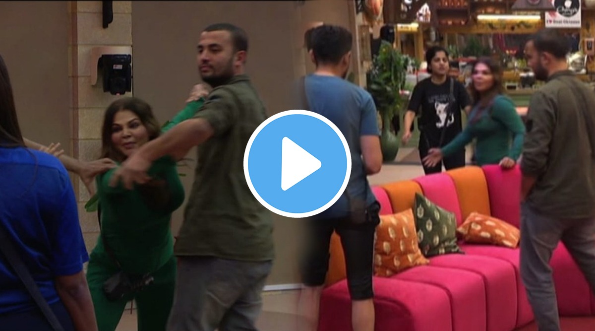 Video : "तुझ्या बापाचं..." राखी सावंत-आरोह वेलणकरमध्ये खडाजंगी | bigg boss marathi 4 Aroh ...