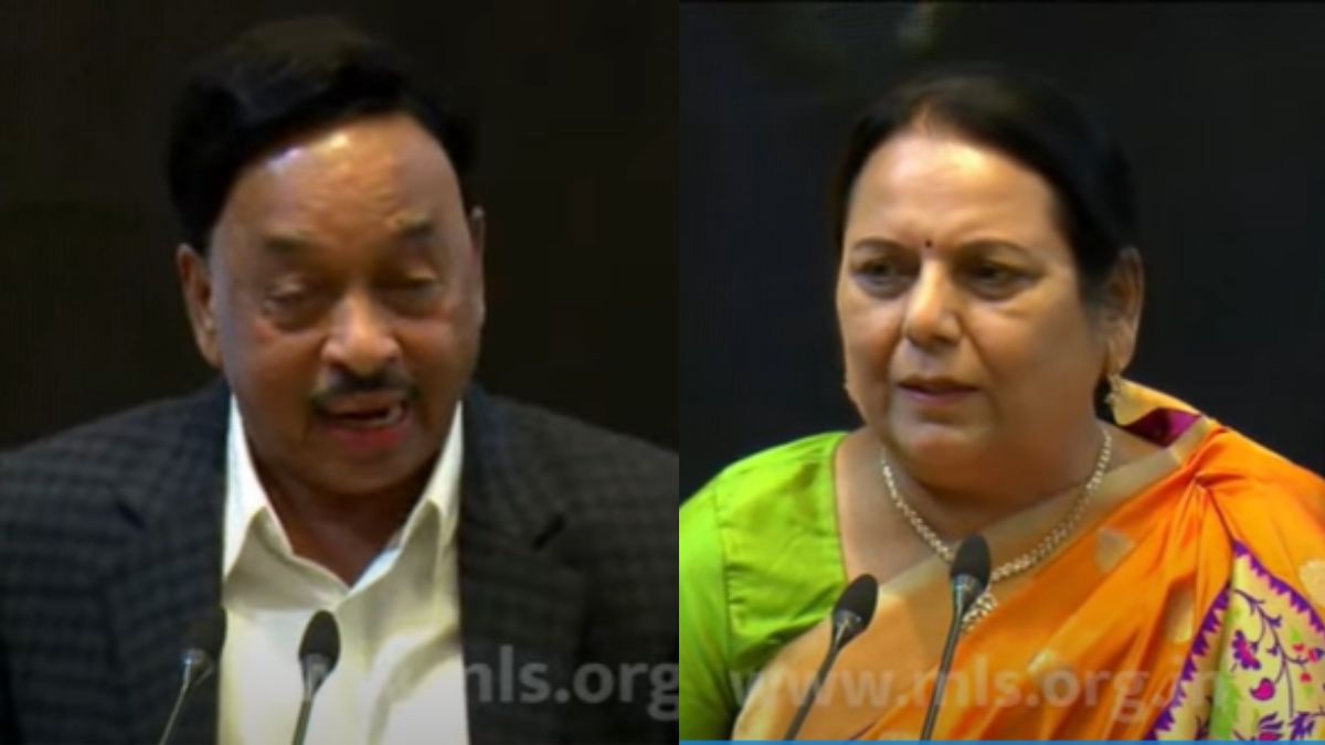 सरकारी कार्यक्रमात नारायण राणेंनी नीलम गोऱ्हेंशी घातली हुज्जत, भाषण ...