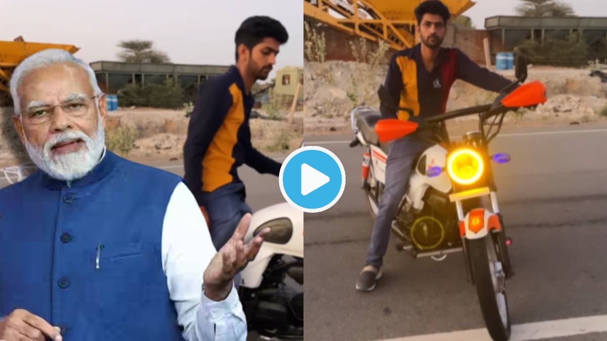 Video Jugadu Man Makes Splendor Bike Netizens Ask PM Narendra Modi To ...