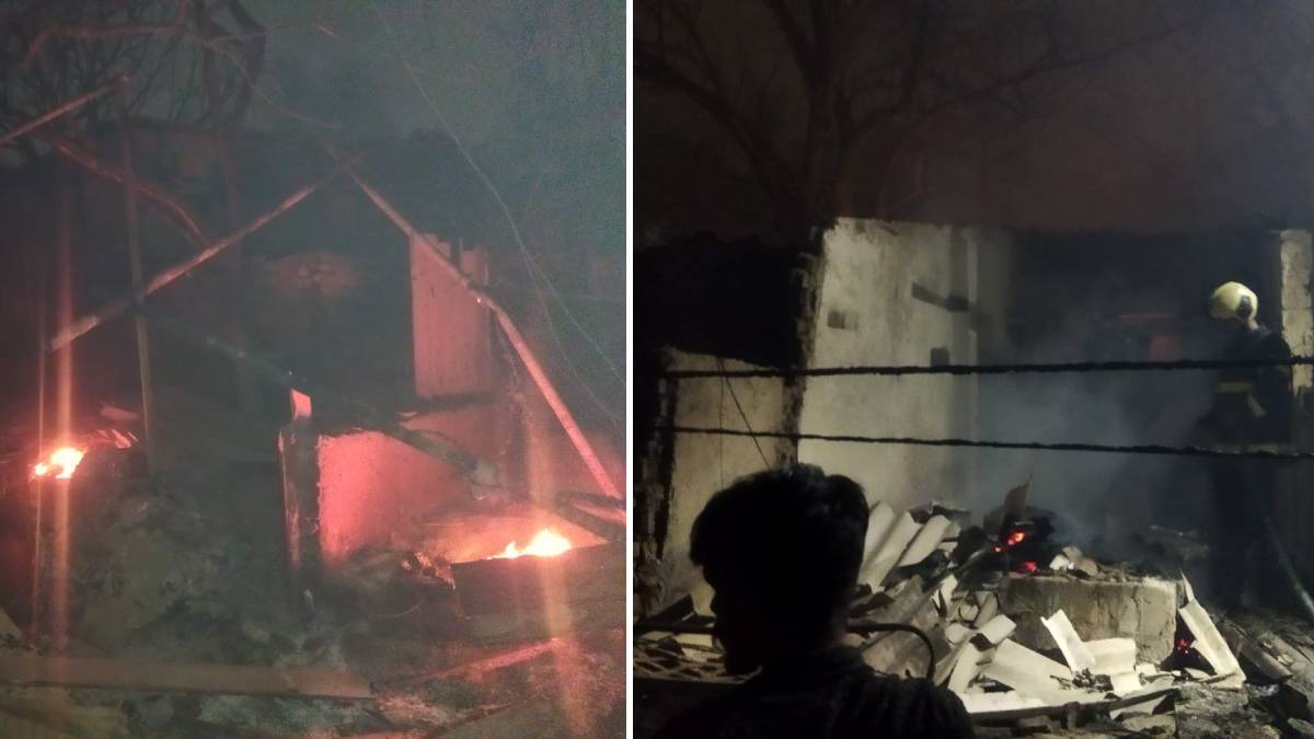 मालाडच्या आप्पापाड्यातील आग सोमवारी रात्री विझविण्यात यश; तीन हजार ...