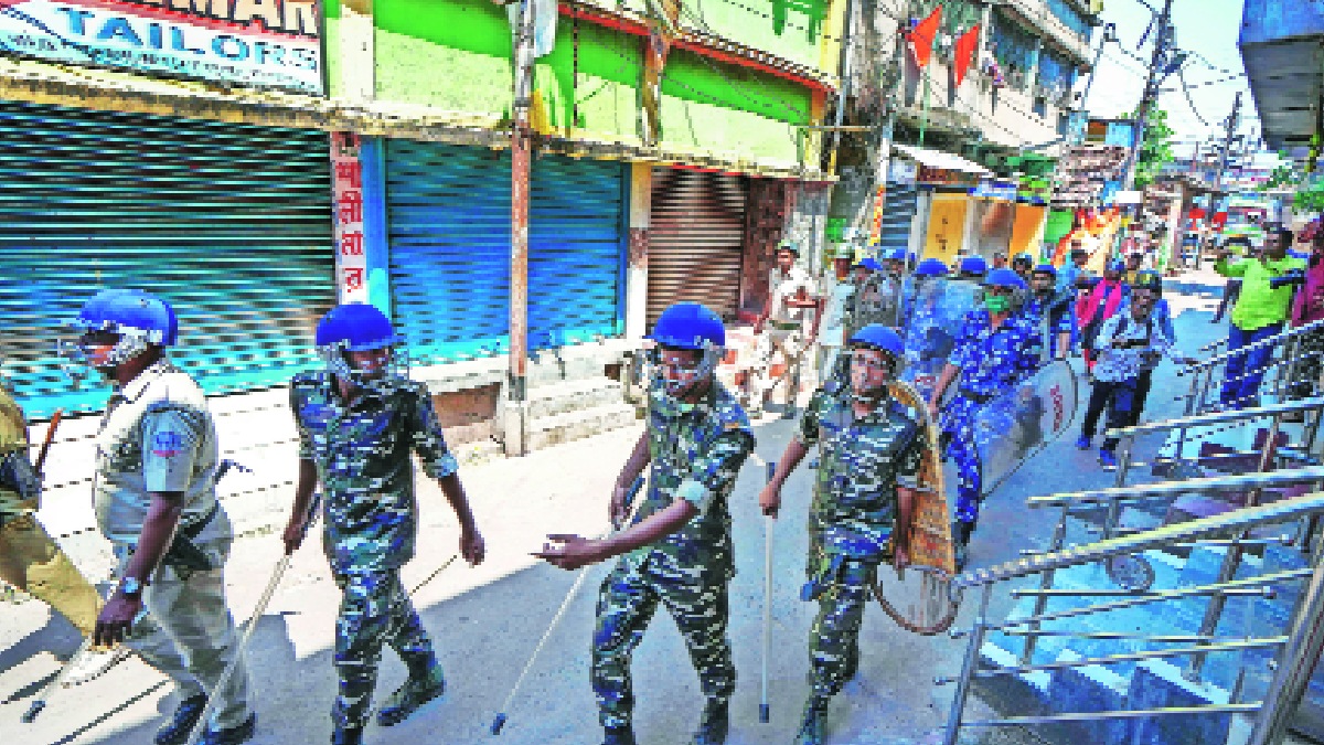 हिंसाचारग्रस्त हुगळीतील स्थिती नियंत्रणात | Violence under control on ...