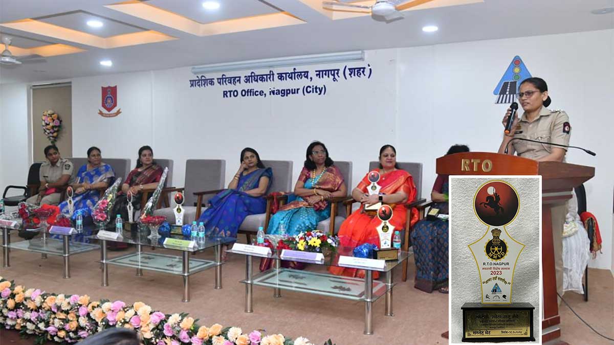 नागपूर: नवदुर्गेच्या सन्मानातून रस्ता सुरक्षिततेचा संदेश, आरटीओचा ...