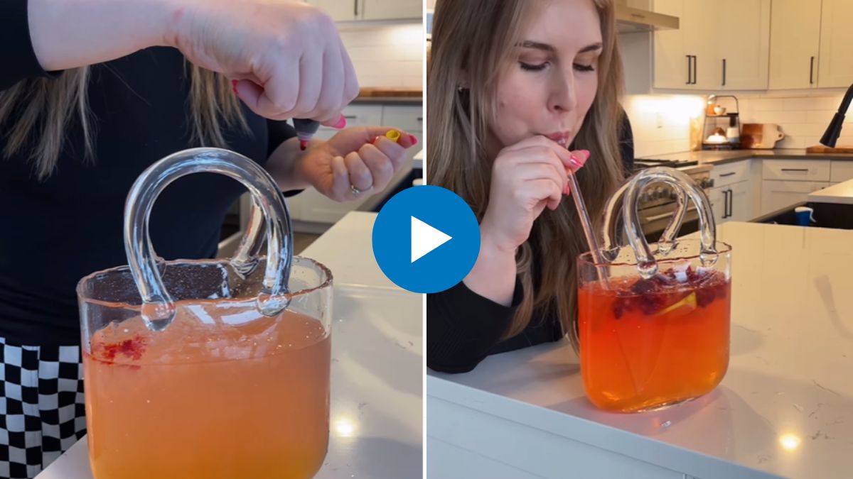 शाळेसाठी दिलेली बाटली पाहून नेटकरी हैराण; Video पाहून म्हणाले म्हणाले "आता शाळेत याला ...