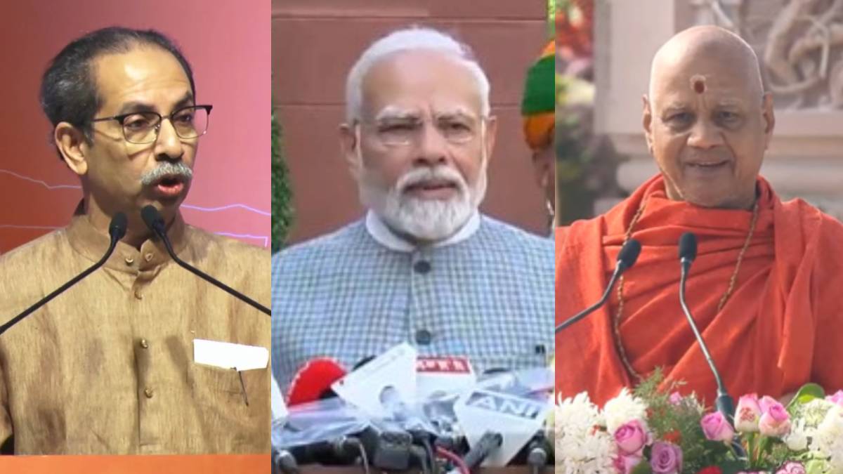 गोविंदगिरी महाराजांकडून पंतप्रधानांची तुलना शिवरायांशी; उद्धव ठाकरे ...