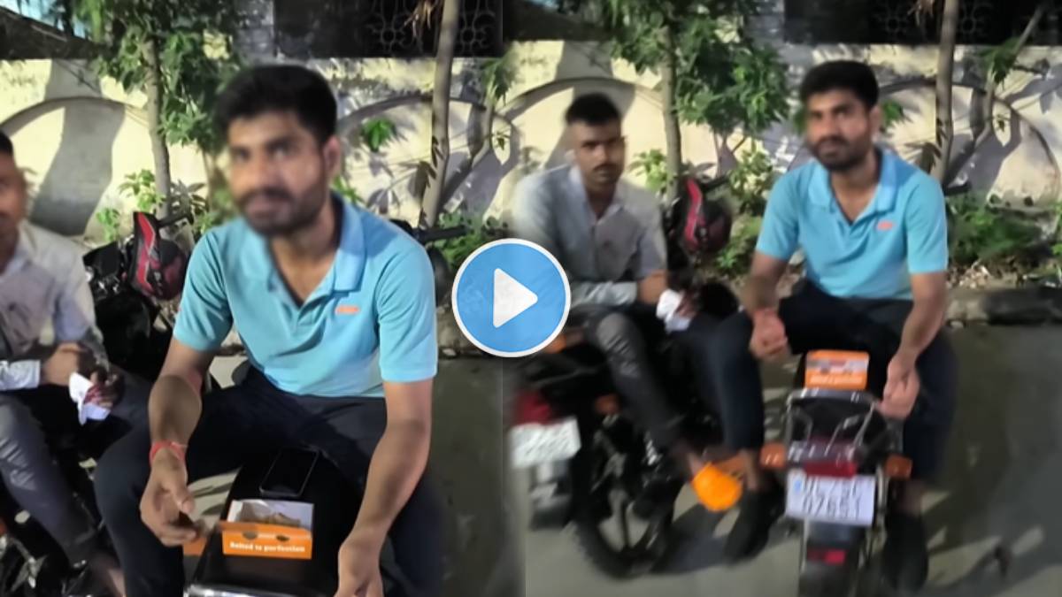 Viral Video Shows delivery agent eating Mans French fries order and ...