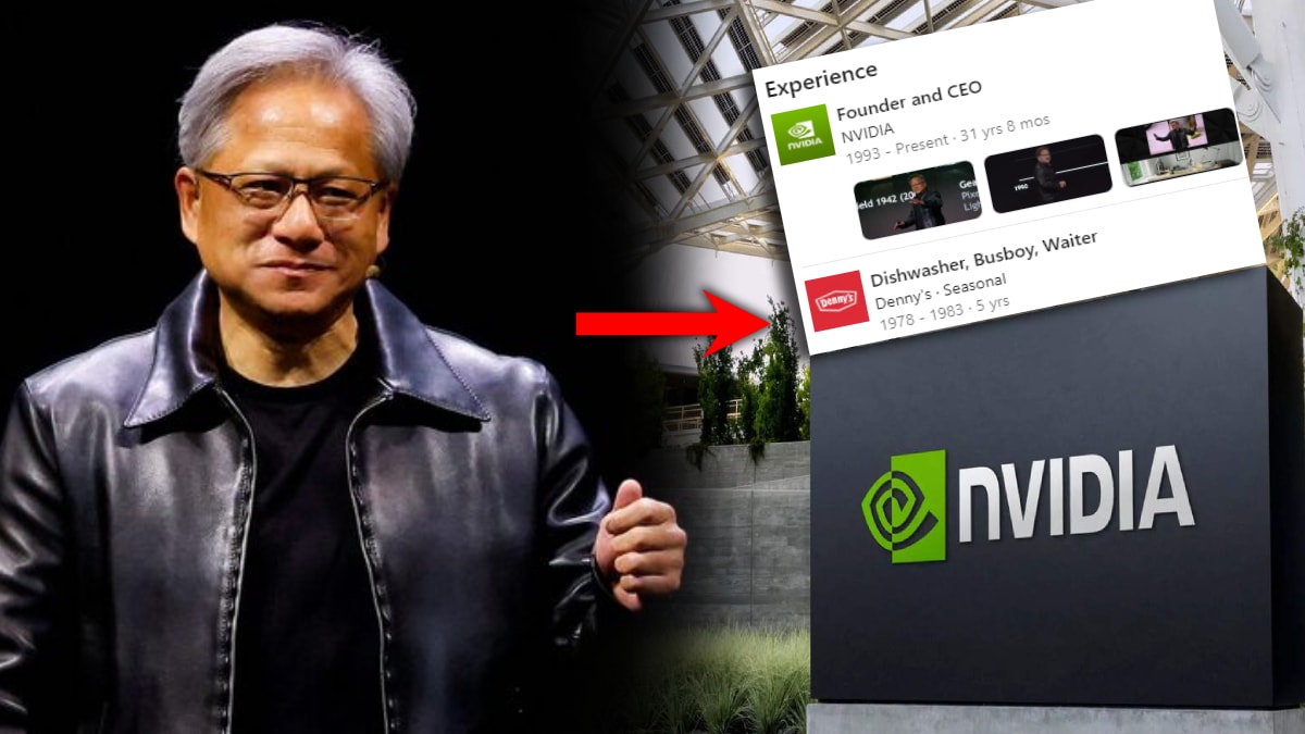 nvidia ceo Jensen Huang work experience on linked in mentions dishwasher waiter busboy | Nvidia ...