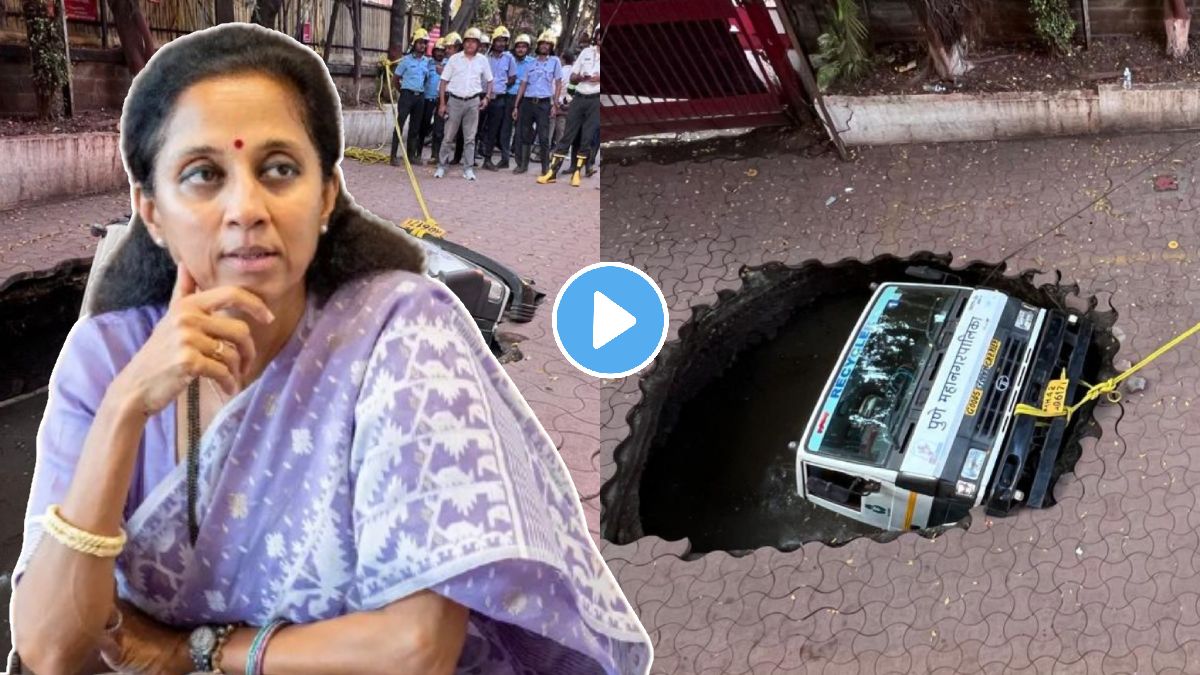 NCP Supriya Sule slams CM Eknath Shinde on truck fell upside down in ...