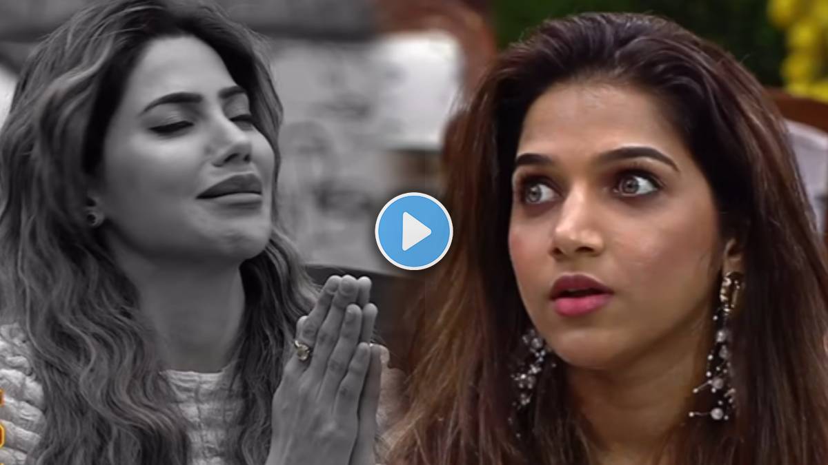 bigg boss marathi new task for housemate nikki tamboli reaction grabs ...