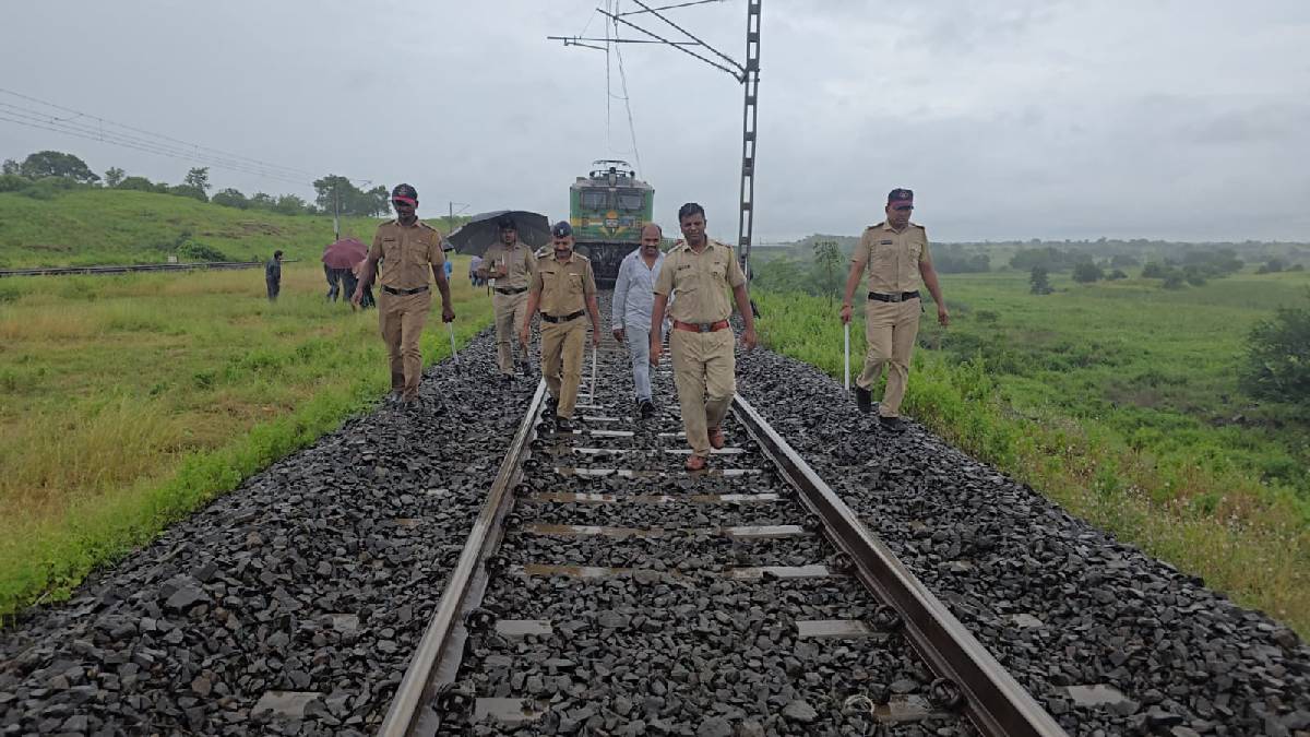 news of goods train falling off on railway track came out on friday to ...