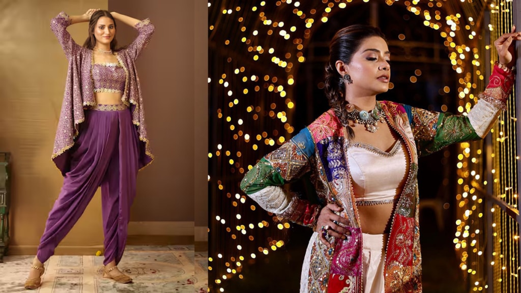 Navratri 2024 fashion trends indo western modern clothes in Navratri ...