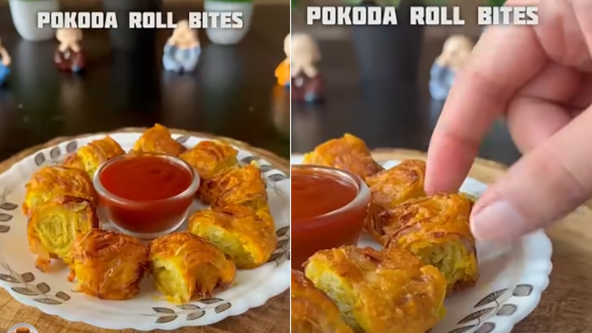Pakoda roll bites recipe crispy and crunchy recipe from potato ...