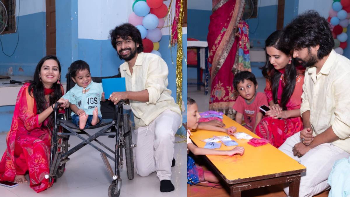 prathamesh parab and his wife kshitija celebrates diwali with disabled ...