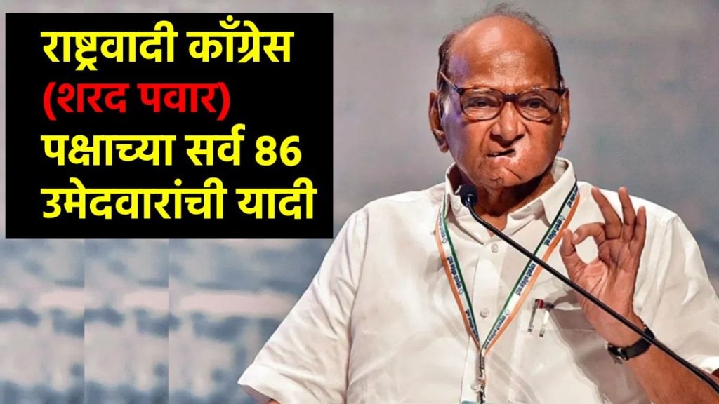 Maharashtra Assembly Elections 2024: Full List of Sharad Pawar Sharad ...