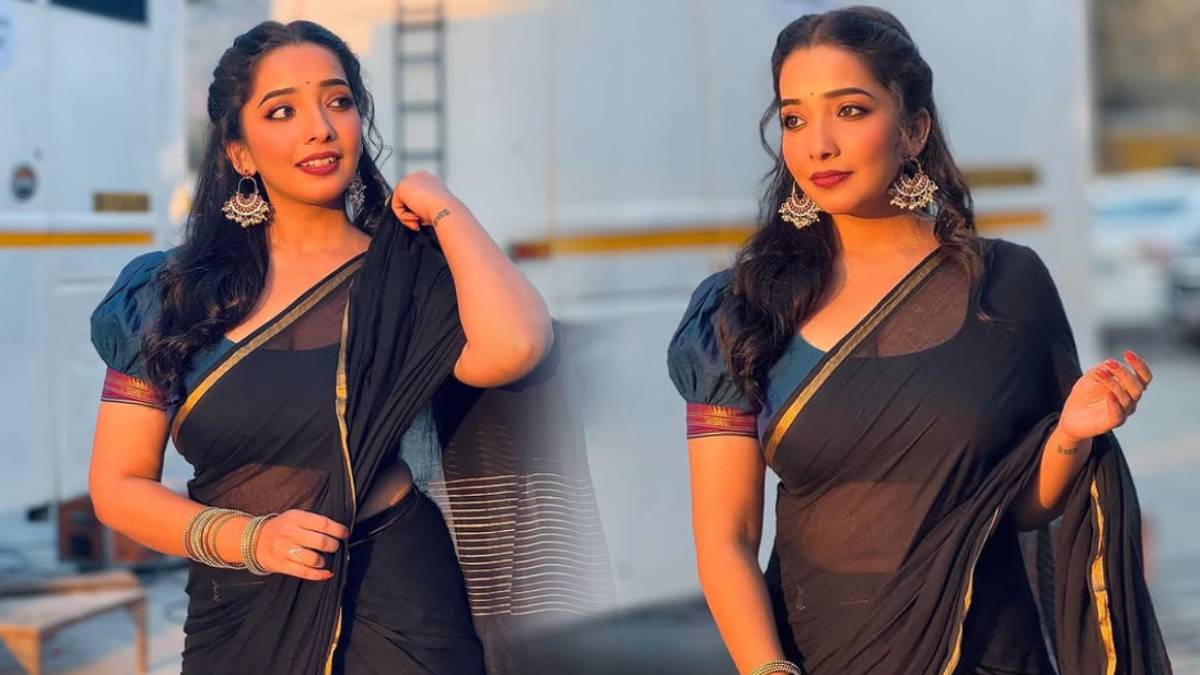 lakhat ek aamcha dada fame Ishaa Sanjay in black saree looks so ...