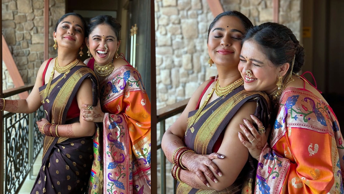 Mrunmayee Deshpande Gautami Deshpande Paithani Saree Look