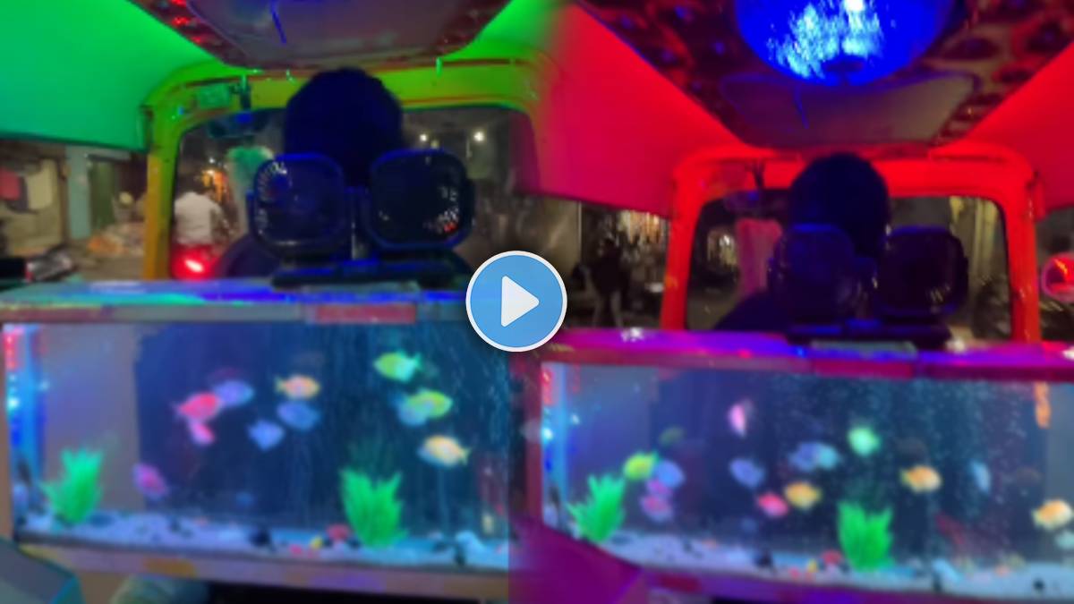 Pune auto driver installed an fish tank in his auto rikshaw | 'पुणे ...