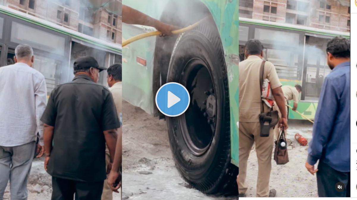 Pune Video: PMT Bus Driver's Quick action Saves Passengers from Tyre ...