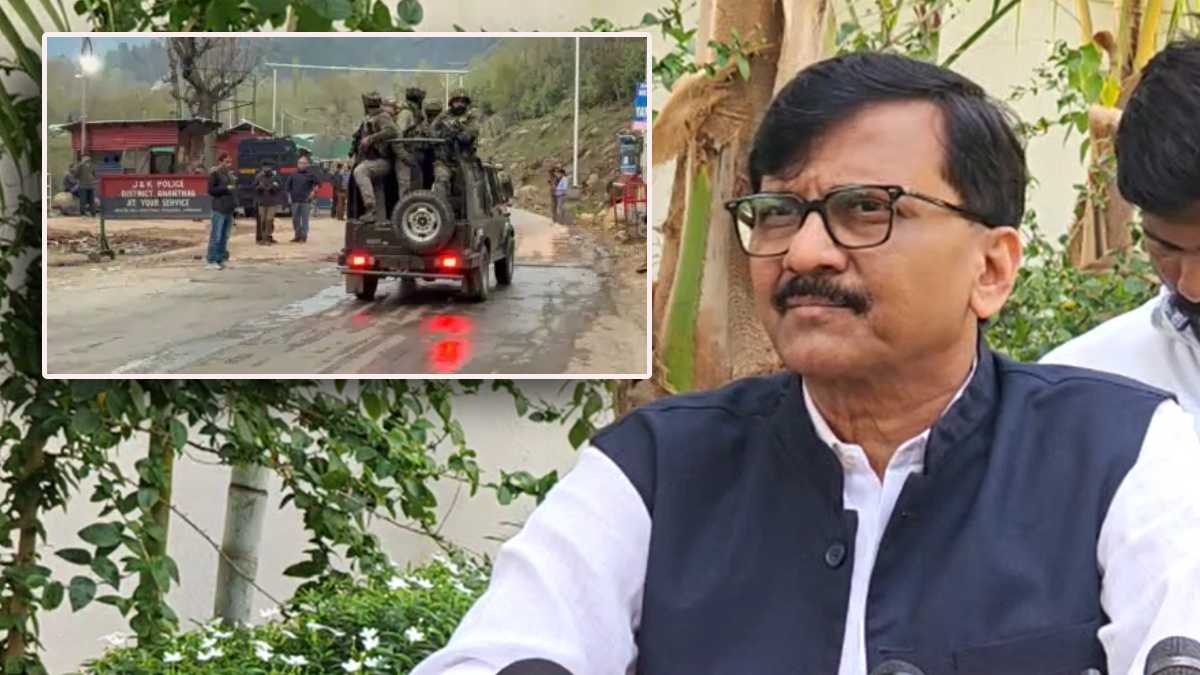 Kashmir Terrorist Attack Sanjay Raut says no security guards in ...