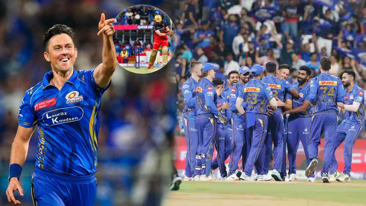 Trent Boult Clean Bowled Phil Salt Video in 1st Wicket of MI vs RCB ...