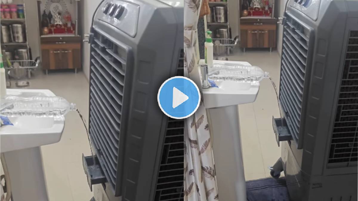 desi jugaad viral video filling water in cooler with jugaad video goes ...