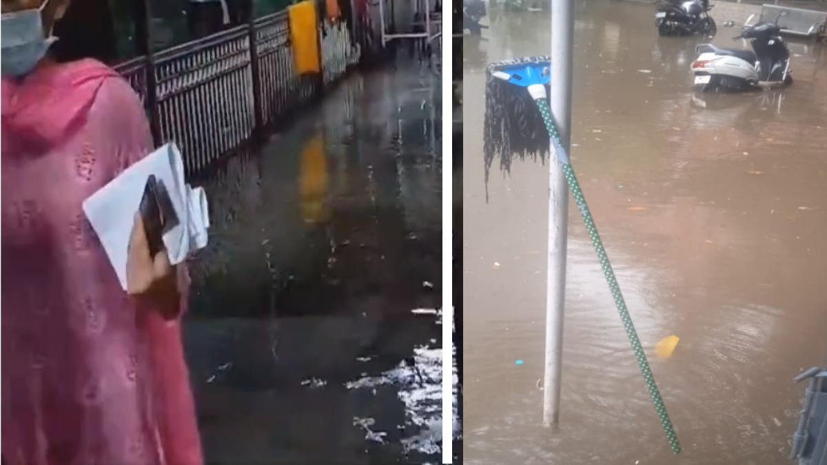 Heavy rains in Mumbai cause waterlogging in KEM and JJ Hospital premises Mumbai | Mumbai Rain ...