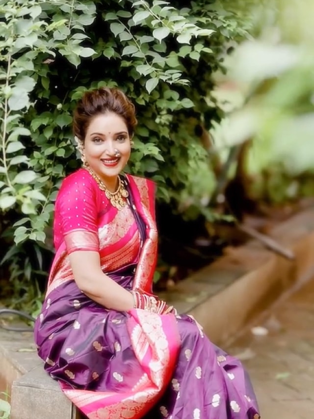 Video: मंगळागौरीसाठी रुपाली भोसलेचा नऊवारी साडीतील लूक | Marathi Actress Rupali Bhosle ...