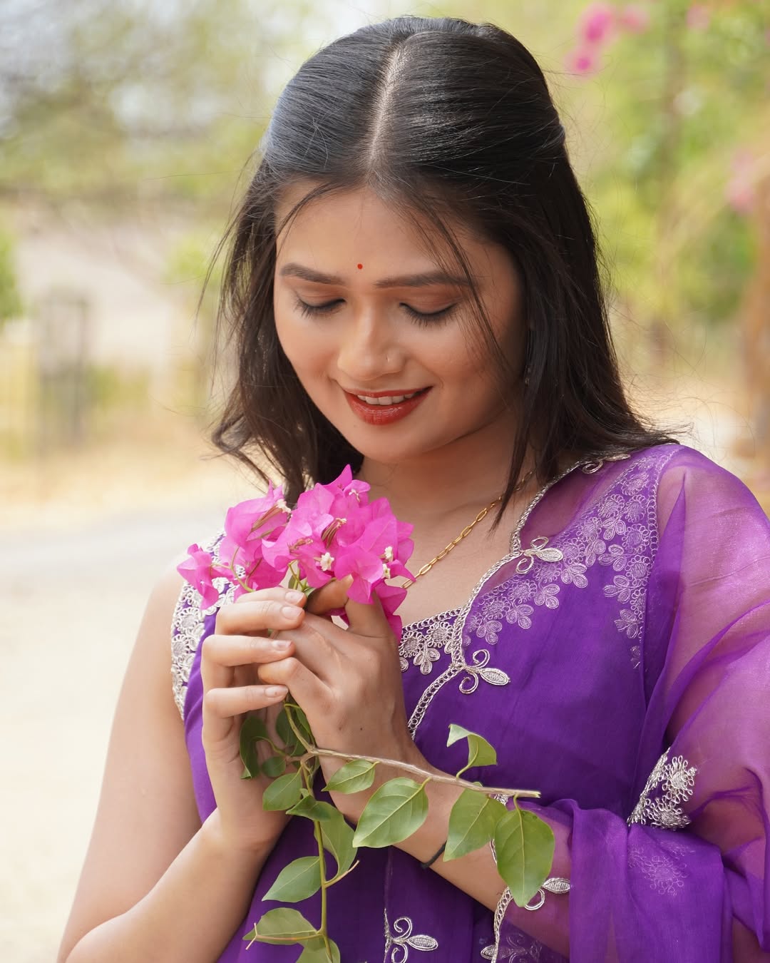 Marathi Dancer Actress Gautami Patil Photoshoot Orange Cotton Dress No Makeup Look Seeking ...
