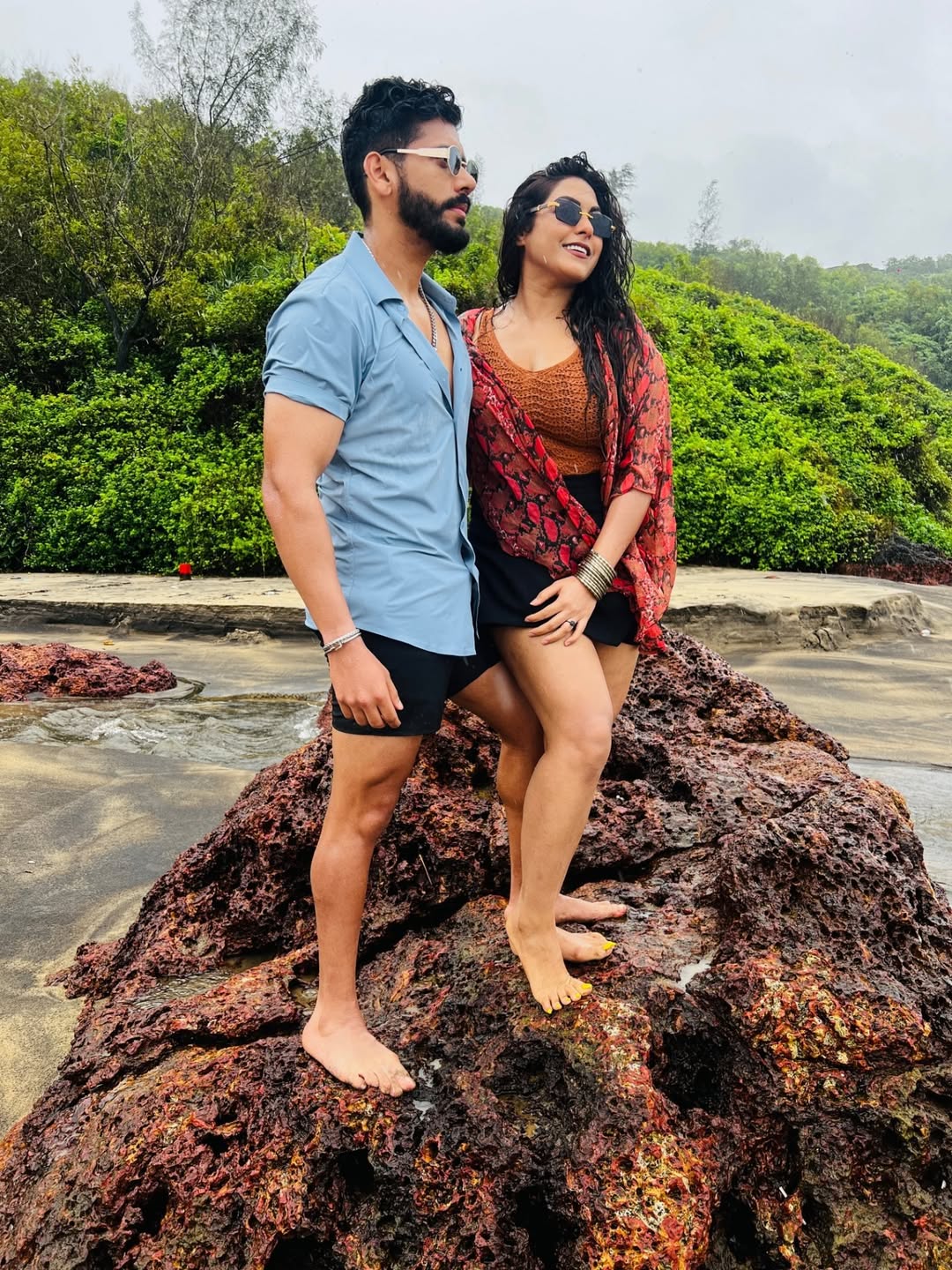 Mazhi Tuzhi Reshimgath Fame Kajal Kate Pratik Kadam Dubai Vacation Bold Look Photos Viral Sdn 96 ...