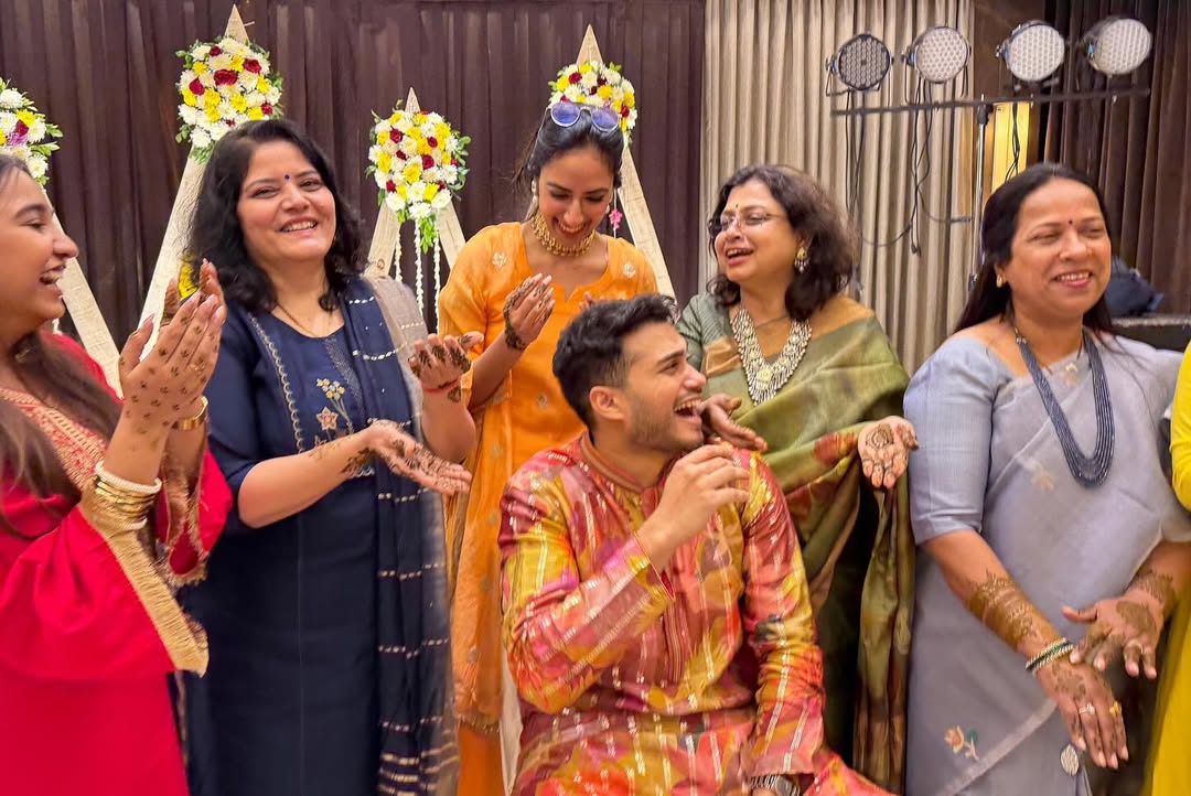 Marathi Celebrity Couple Soham Bandekar Pooja Birari Mehndi Ceremony ...