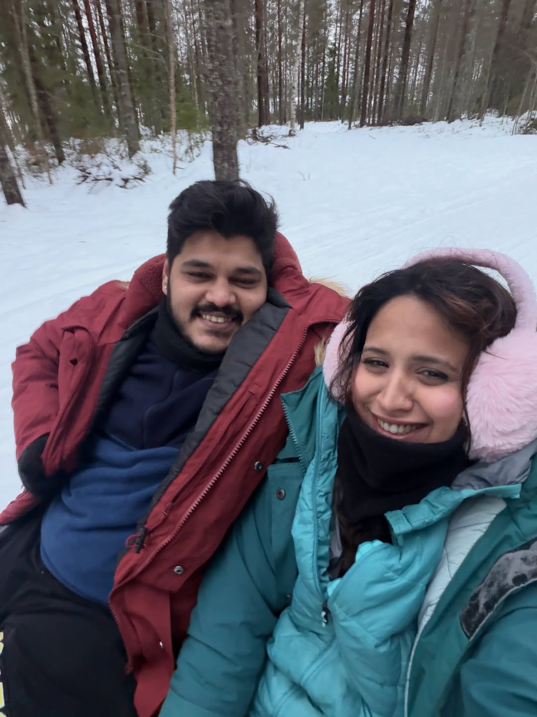Marathi Actress Swanandi Tikekar Ashish Kulkarni Apukka Lappi Finland Vacation Photos Viral Sdn ...