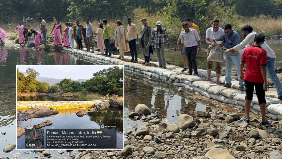 Vasai Virar Water Conservation: जलस्रोत टिकविण्यासाठी वनराई बंधाऱ्यांचा प्रयोग - Marathi News ...