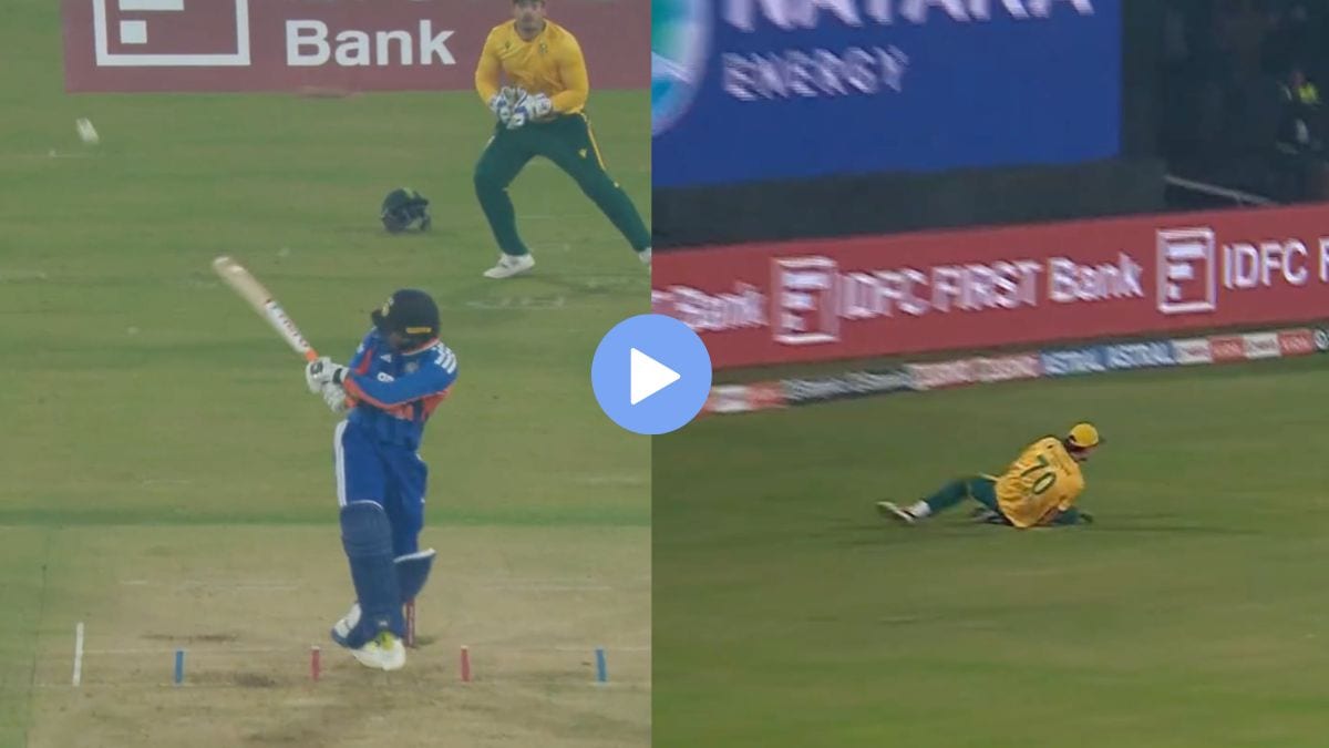 IND vs SA: जबरदस्त! अभिषेकचा मोठा फटका फसला, मार्को यान्सेनने बाऊंड्री ...