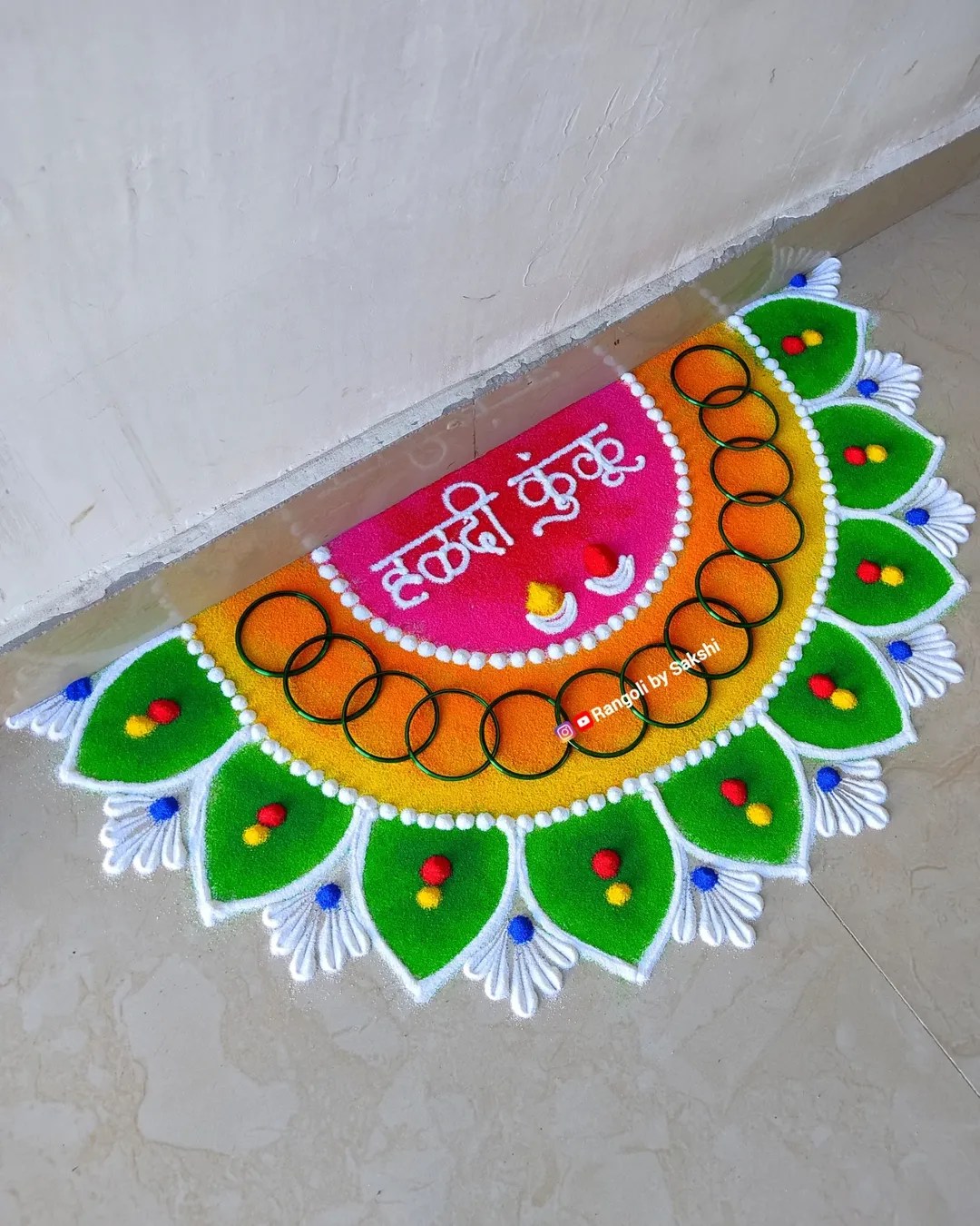 Makar Sankranti 2026 Festival Easy Colorful Rangoli Design For Haldi ...