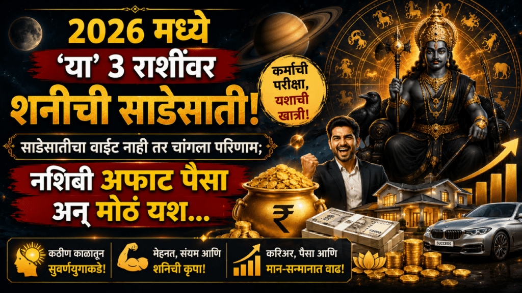 २०२६ मध्ये ‘या’ ३ राशींवर शनीची साडेसाती! साडेसातीचा वाईट नाही तर ...