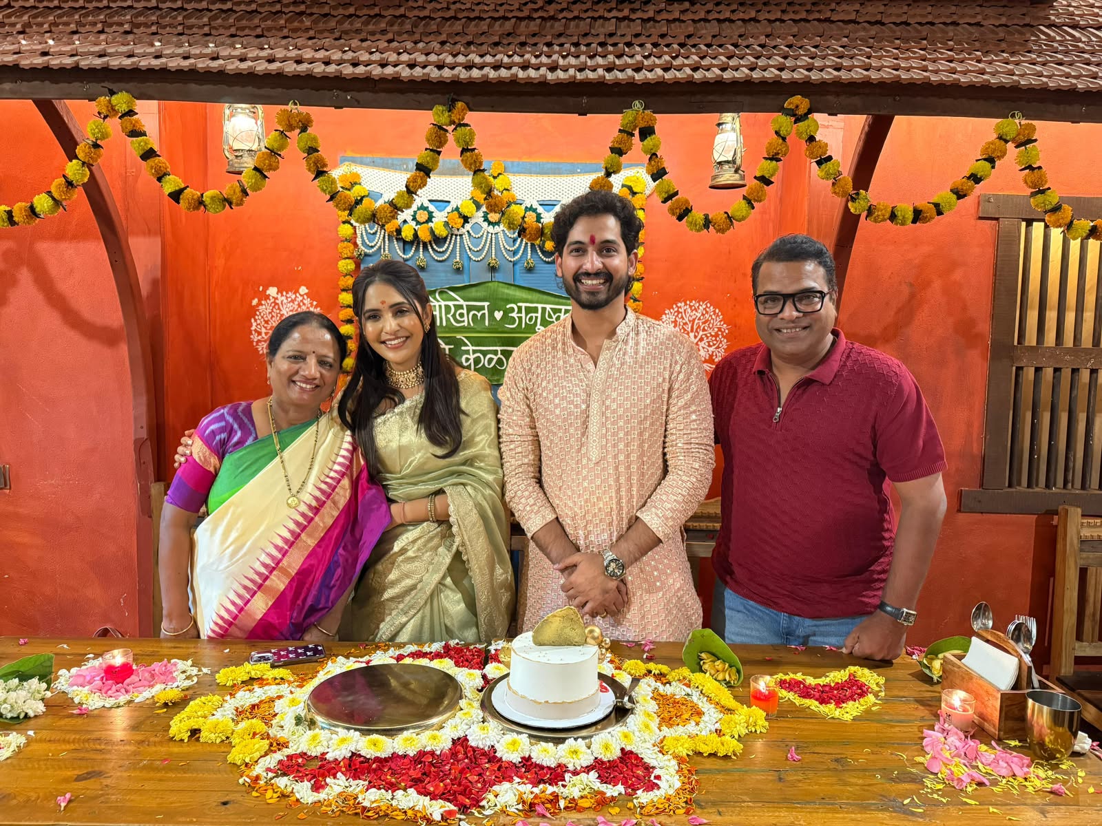 Marathi Actor Anushka Sarkate Nikhil Chavan Wedding Kelvan Ceremony By ...