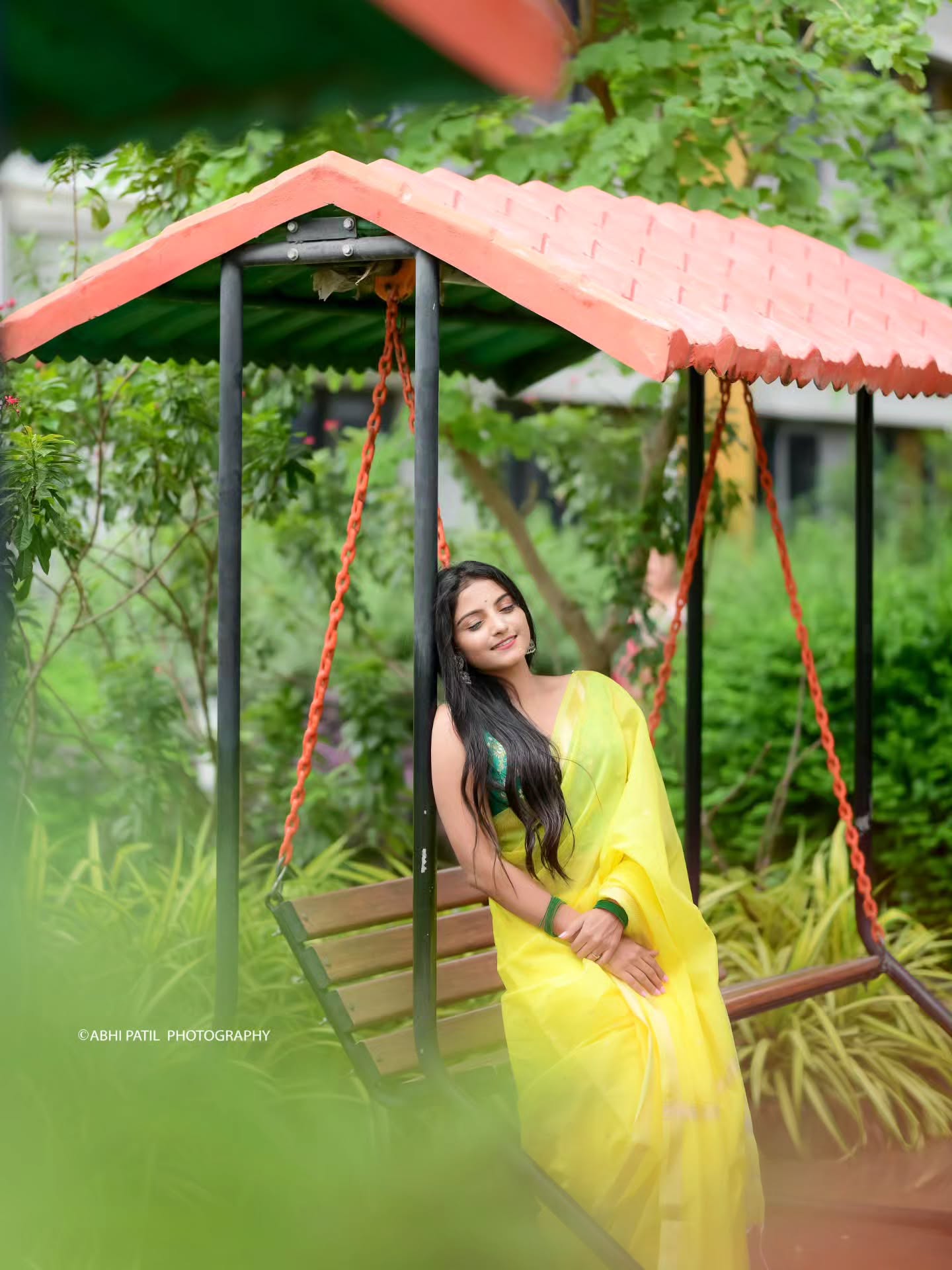 Aboli Tv Serial Fame Actress Komal Kumbhar Yellow Saree Cotton Look ...